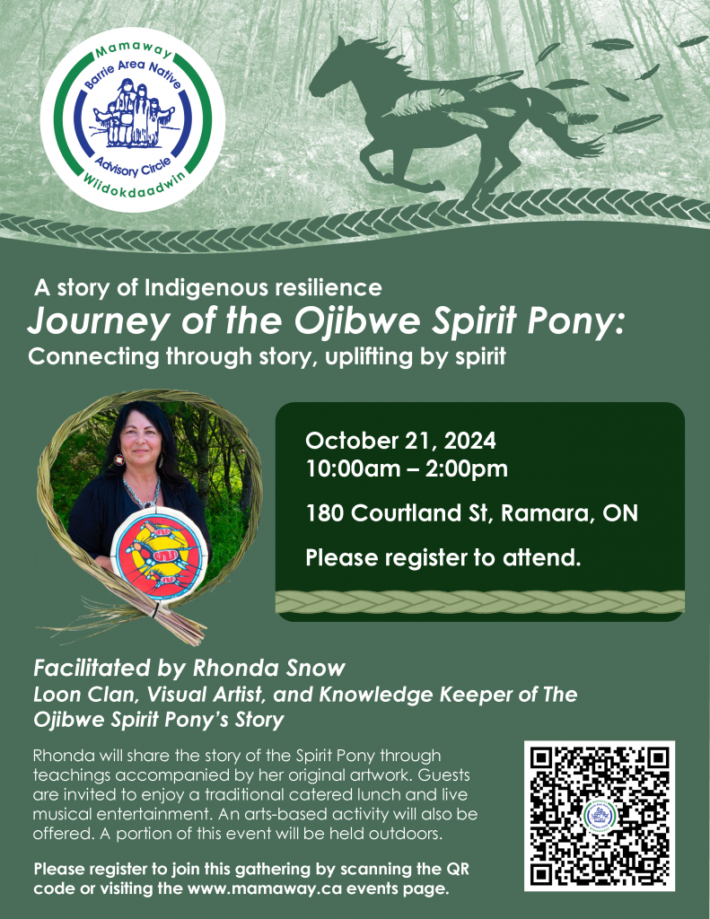 Journey of the Ojibwe Spirit Pony ~ Mamaway Wiidokdaadwin