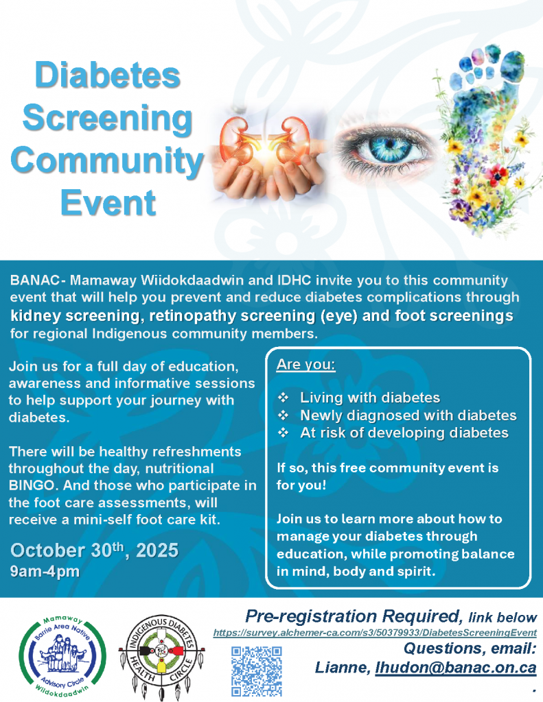 Diabetes Screening Community Event ~ Mamaway Wiidokdaadwin